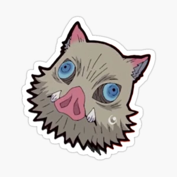 "Inosuke Boar Mask" Sticker by xenxanses2 | Redbubble