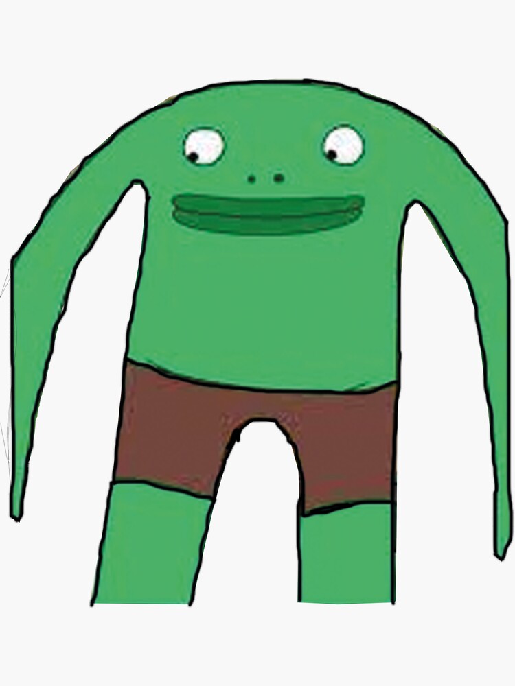 Sticker « Mr Frog, Mr Frog Stickers Gift, Bonheur, Smiling Friends ...