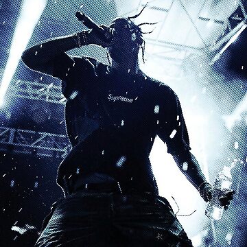 "Concert Live Show Travis Scott Silhouette Poster" Poster for Sale by ...