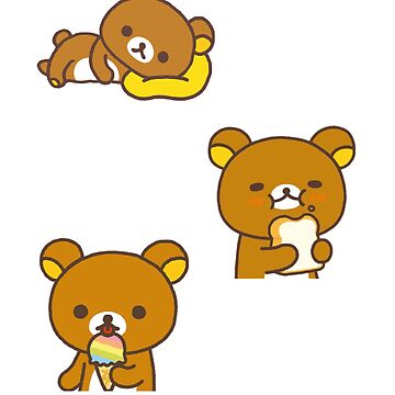 "Rilakkuma sticker pack" Sticker for Sale by claramellstore | Redbubble