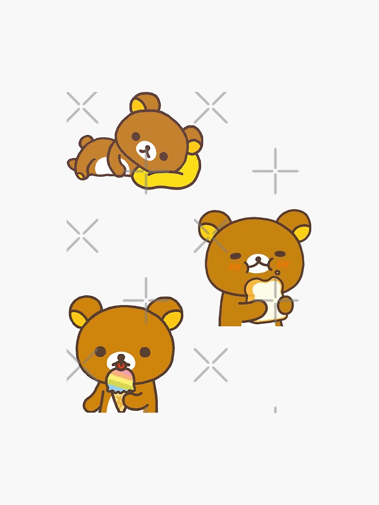 "Rilakkuma sticker pack" Sticker for Sale by claramellstore | Redbubble