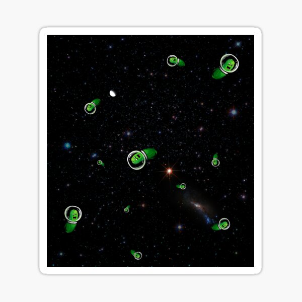 "Space Pickle" Sticker by angeldramos | Redbubble