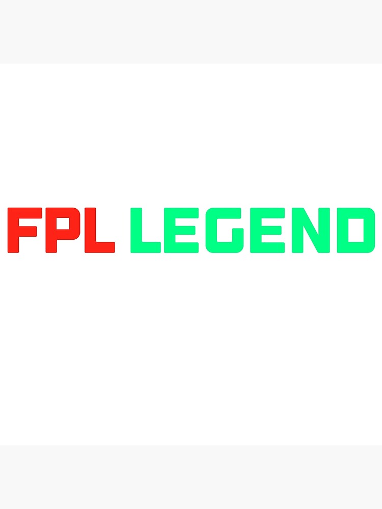 "Coloured red and green FPL Legend for fantasy premier league fpl ...
