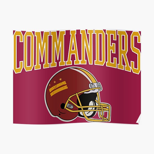 "washington commanders" Poster for Sale by sidali720 | Redbubble