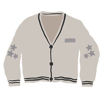 "Cardigan " Sticker for Sale by Madison and Melanie Crichton | Redbubble