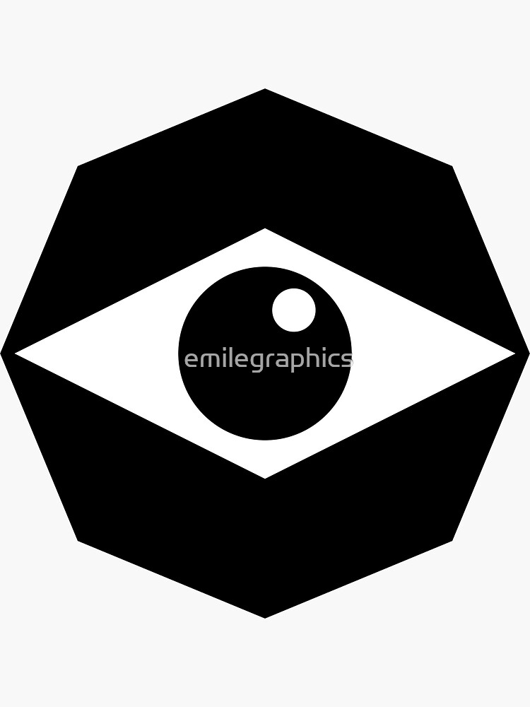 "Octagon eye" Sticker by emilegraphics | Redbubble
