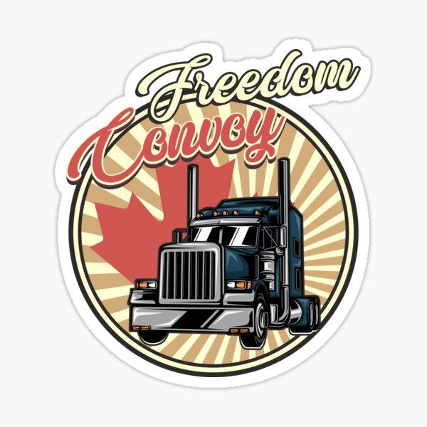 "Canada Freedom Convoy 2022 Vintage Retro" Sticker by abdallahmekawy ...