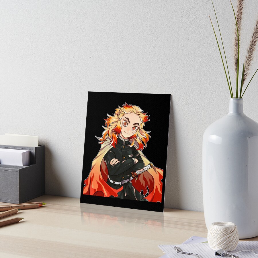 "Rengoku Kyojuro - Kimetsu No Yaiba" Art Board Print by OtakuEmporium ...