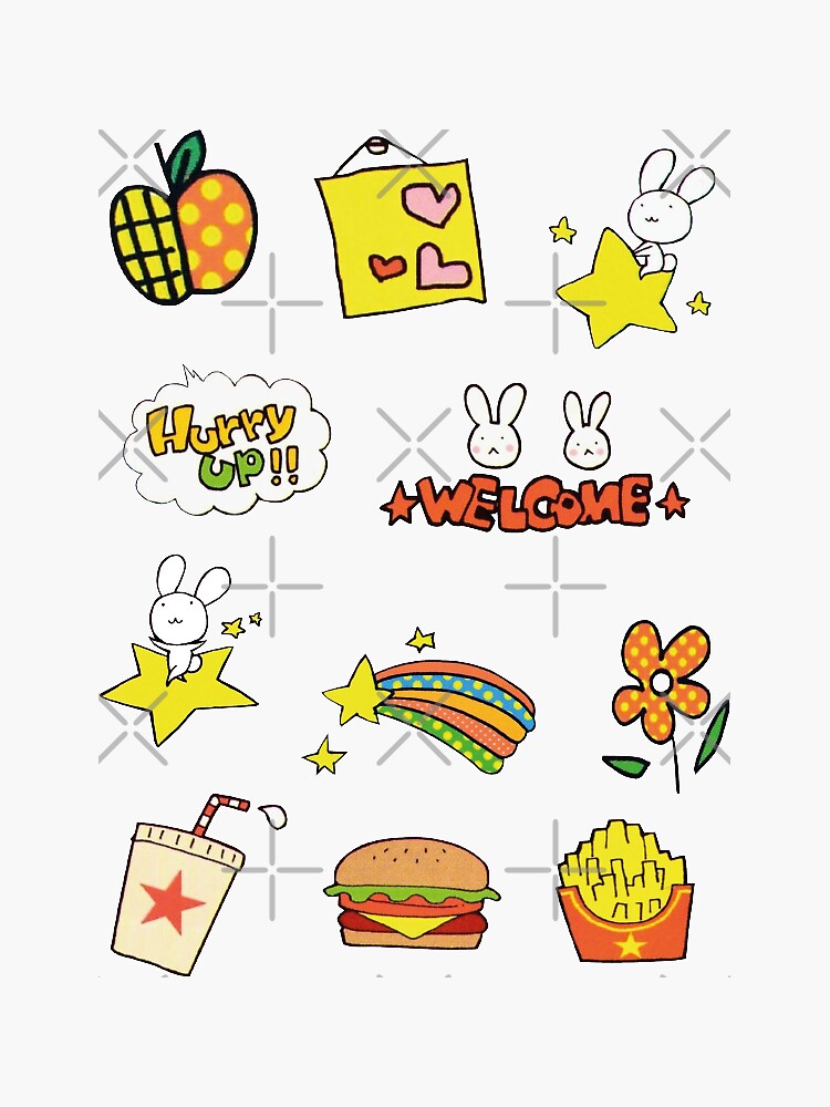 "shoujo sticker" Sticker for Sale by claramellstore | Redbubble