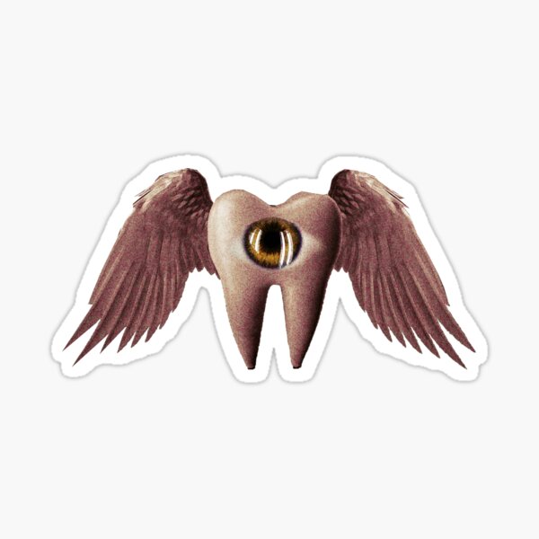 "Weirdcore Teeth" Sticker for Sale by emptystickers | Redbubble