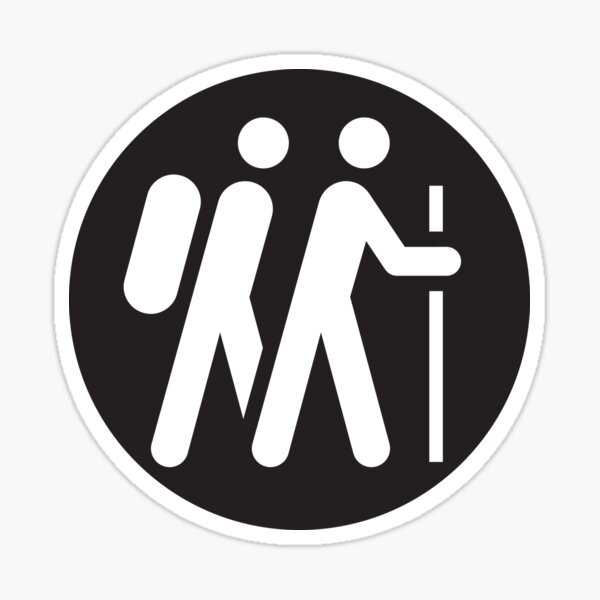 "Hiking icon" Sticker by nikolae | Redbubble