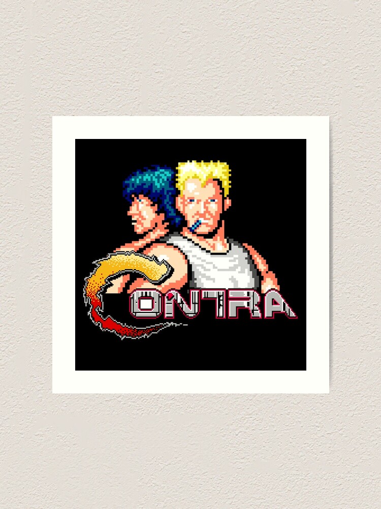 "RETRO ARCADE CONTRA - PIXEL ART - VECTOR ILLUSTRATION" Art Print by ...