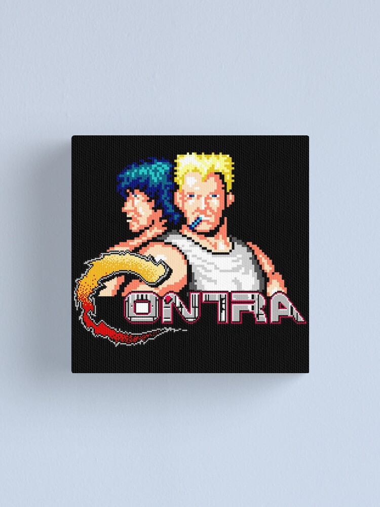 Lienzo «RETRO ARCADE CONTRA - PIXEL ART - ILUSTRACIÓN VECTORIZADA» de ...