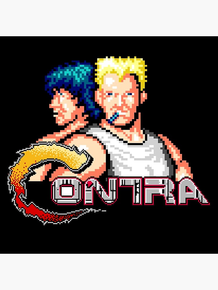 "RETRO ARCADE CONTRA - PIXEL ART - VECTOR ILLUSTRATION" Poster by ...