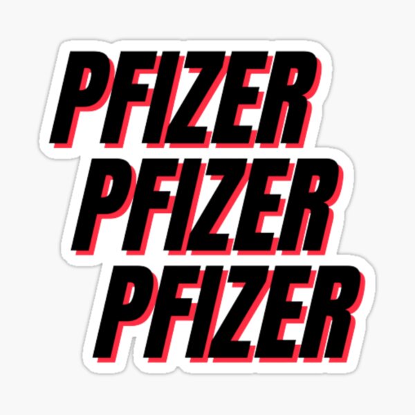 "PFIZER VACCINE" Sticker for Sale by Best-Designing | Redbubble