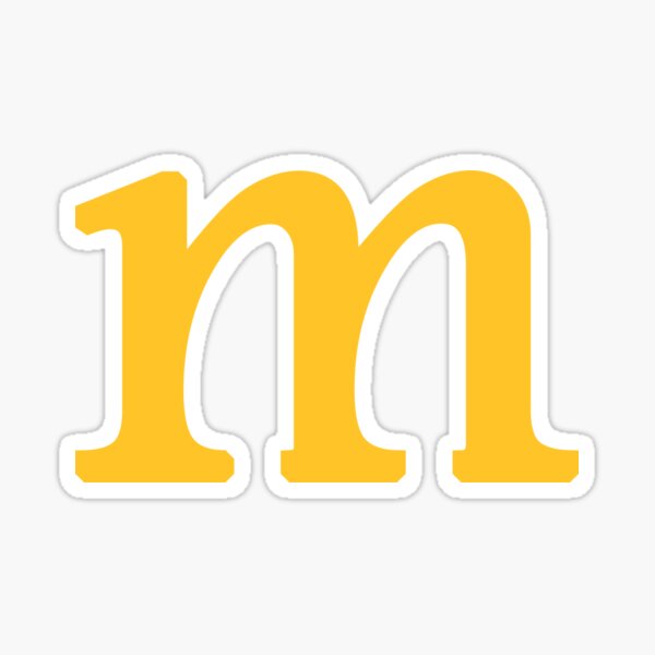 "letter m" Sticker for Sale by KY-ART | Redbubble