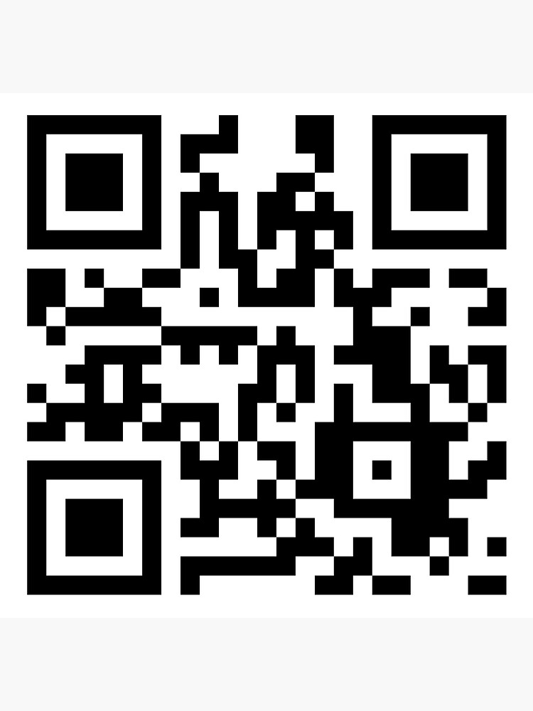 "Rick Roll - Never Gonna Give You Up QR Code" Sticker for Sale by ...