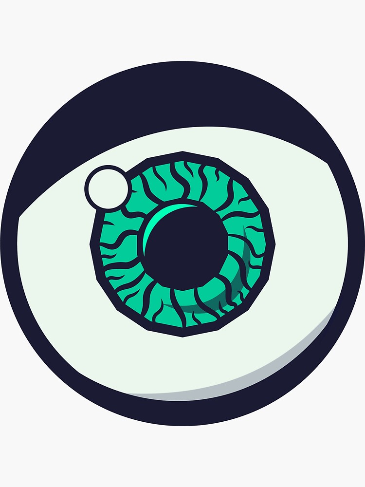 "OCULOID piercing eye by JozzyMilkz" Sticker by JozzyMilkz | Redbubble
