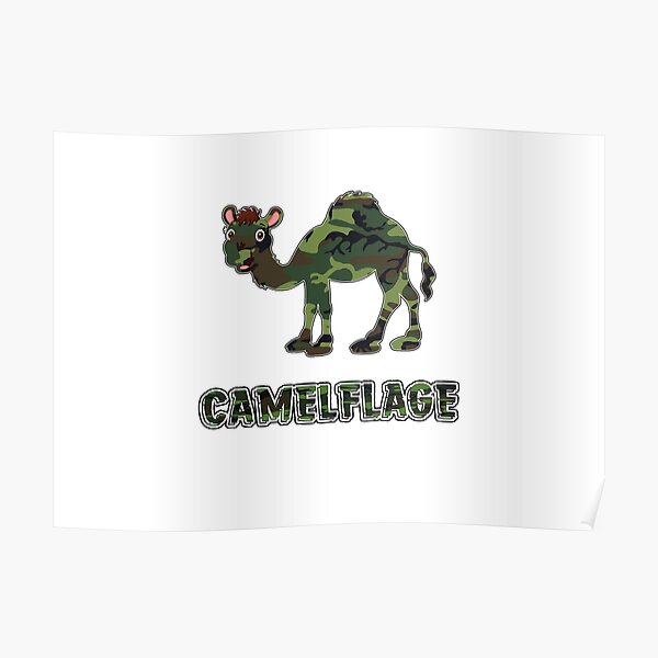 "Camelflage funny merch for camels lovers, army lovers, camouflage ...