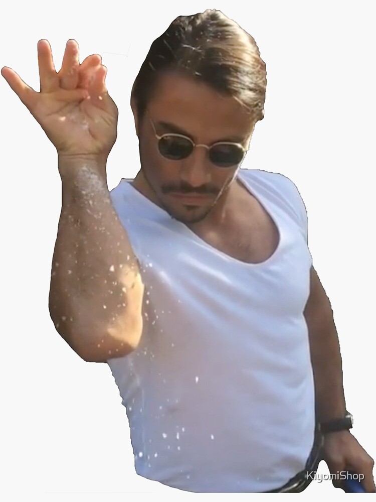 "Salt Bae Funny MEME" Sticker for Sale by KiyomiShop | Redbubble
