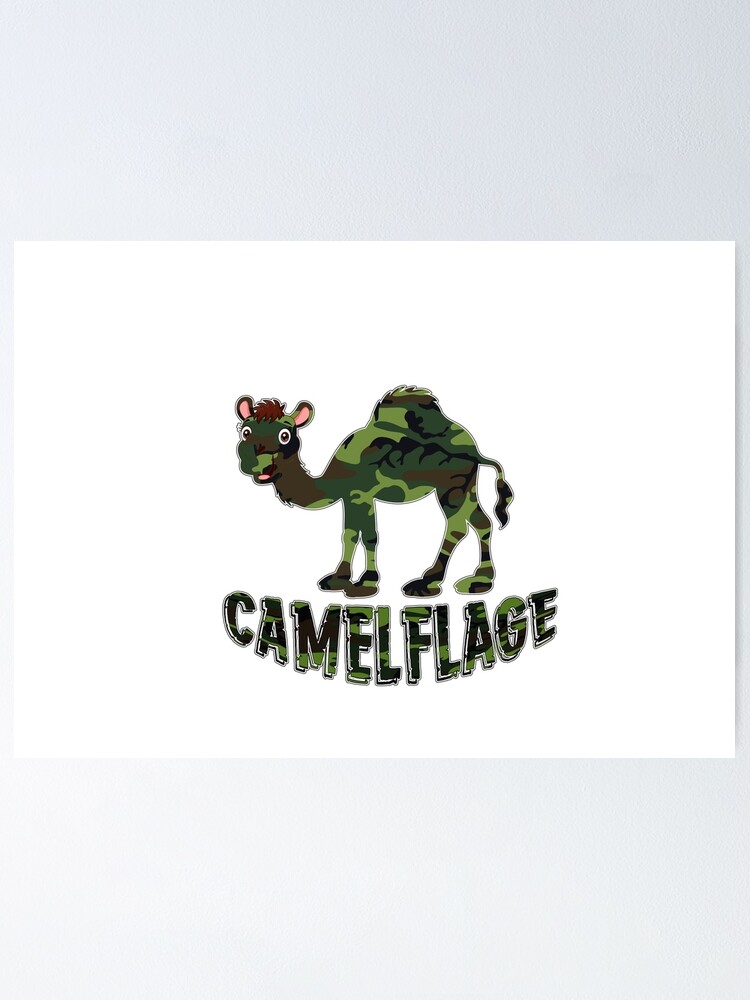 "Camelflage funny merch for camels lovers, army lovers, camouflage ...