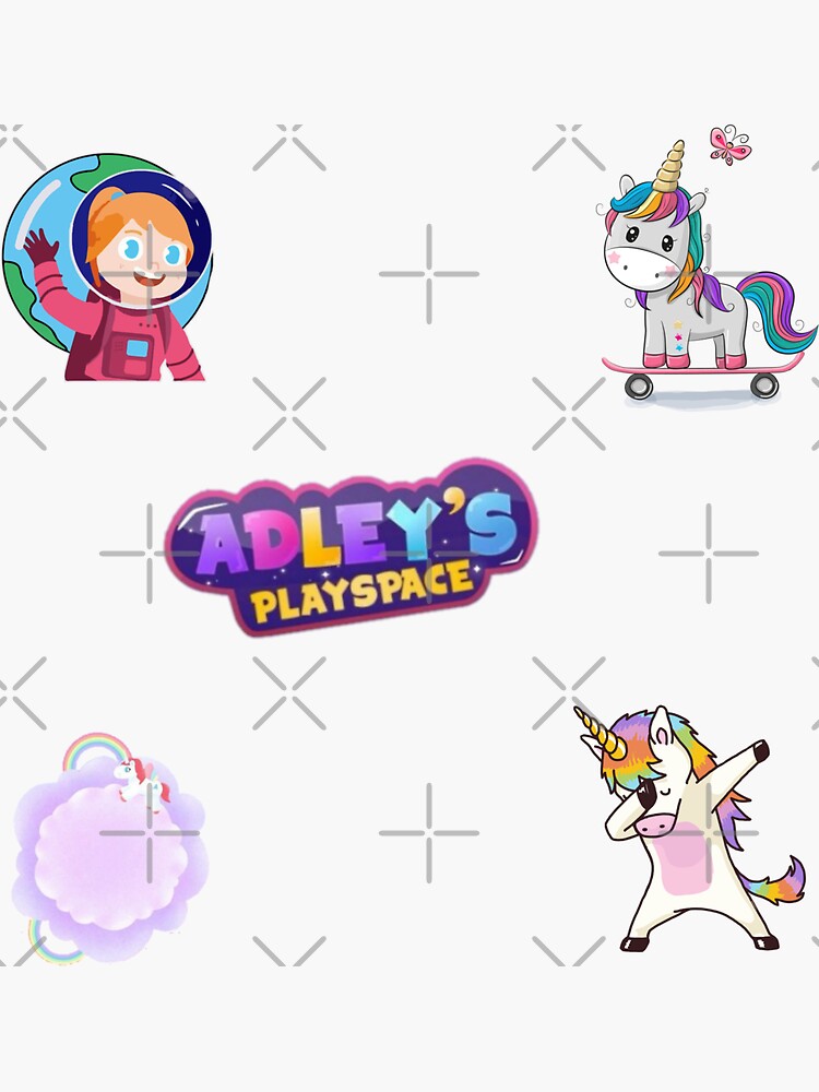 "A for Adley Sticker Pack, Catch Unicorn" Sticker by Anaen | Redbubble