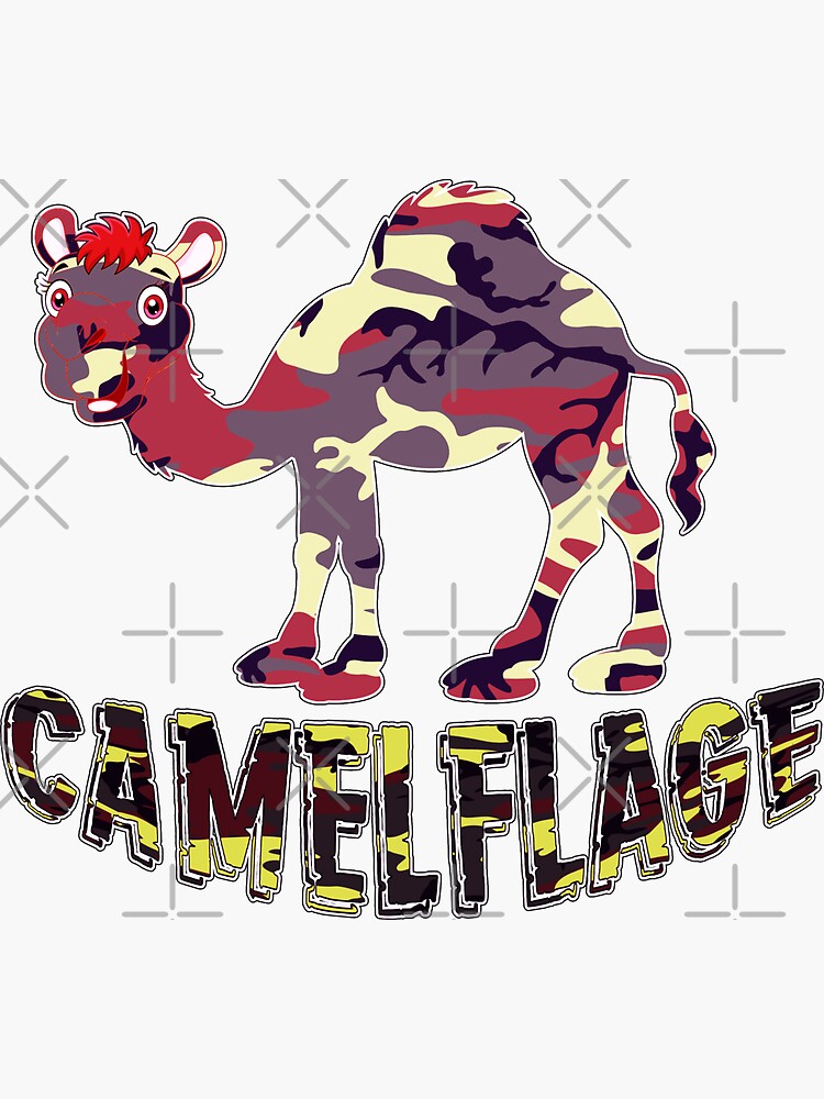 "Camelflage funny merch for camels lovers, army lovers, camouflage ...