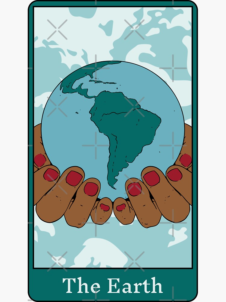 "The Earth Tarot Card " Sticker for Sale by bellagraphic | Redbubble