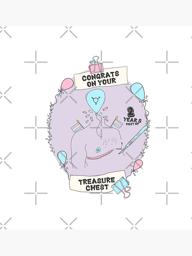 "Trans Top Surgery Celebration - 2 years Post-op " Poster by Koiboi11 ...