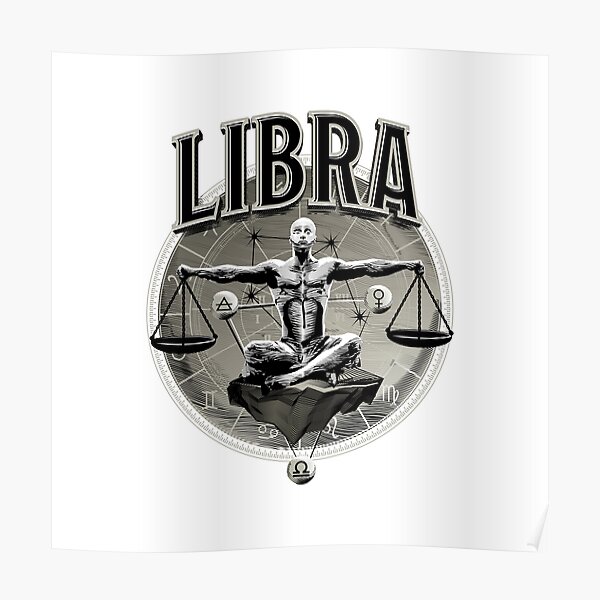 Póster «Libra. Balanza. Justicia. Signos del zodíaco. Astrología ...