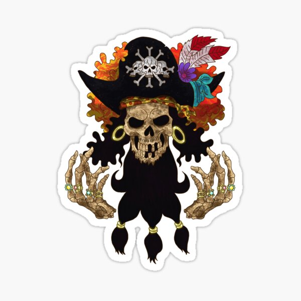 "Blackbeard" Sticker by Lobodetinta | Redbubble