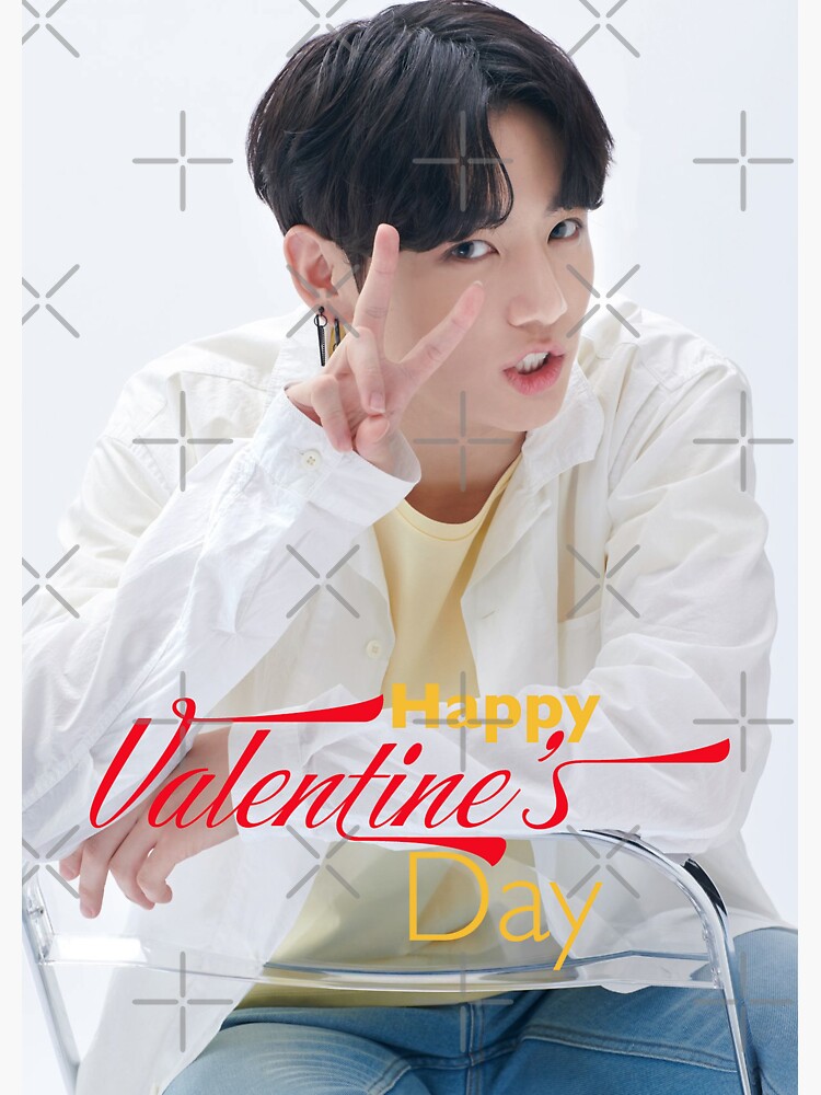 "Greeting card - Valentine's Day BTS Jungkook" Sticker for Sale by ...