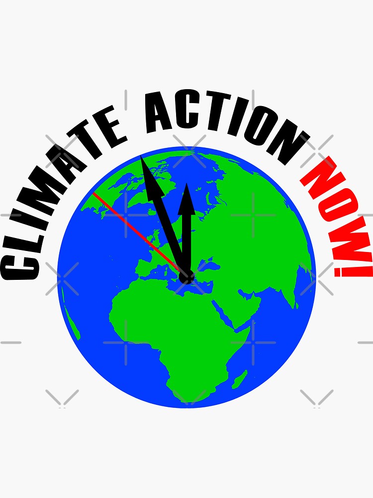 "My classic climate action now drawing " Sticker for Sale by ...