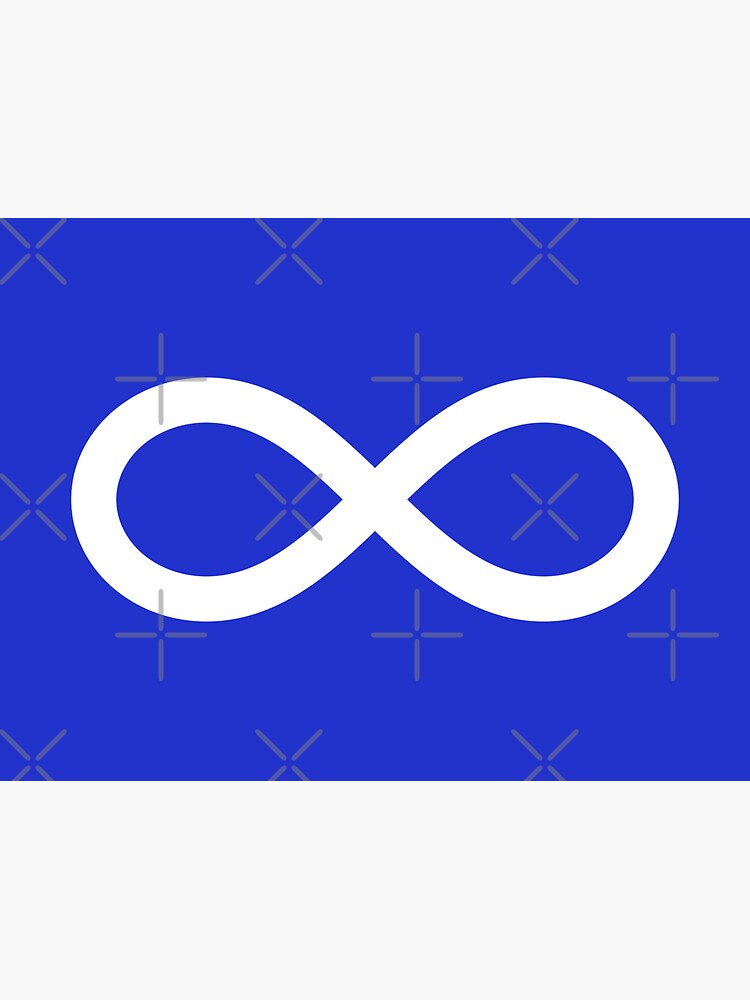 "METIS FLAG INFINITY SYMBOL CANADA" Sticker by enigmaticone | Redbubble