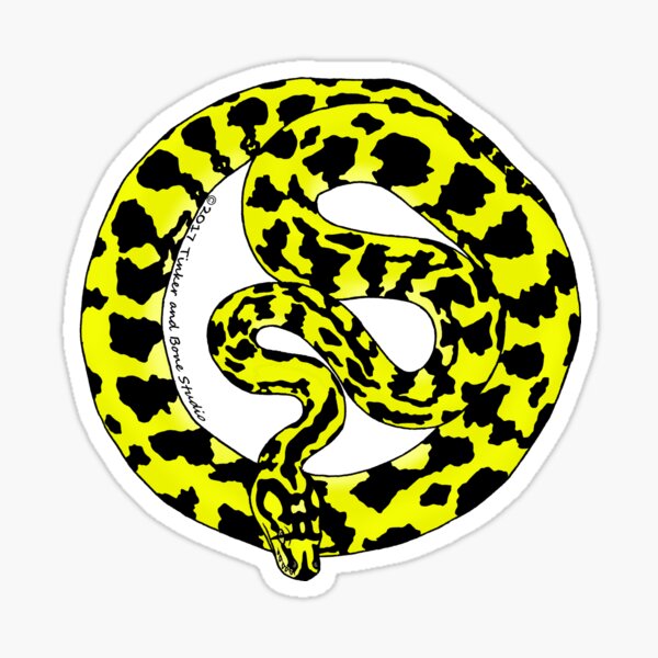 "Jungle Carpet Python" Sticker for Sale by TinkerandBone | Redbubble