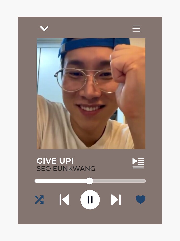 "seo eunkwang btob give up" Sticker for Sale by pectorestudio | Redbubble