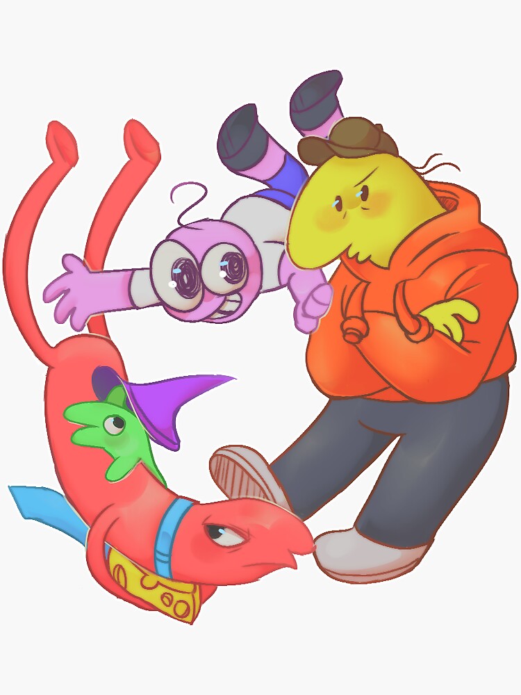 "Floating Friends" Sticker for Sale by plushiepoms | Redbubble