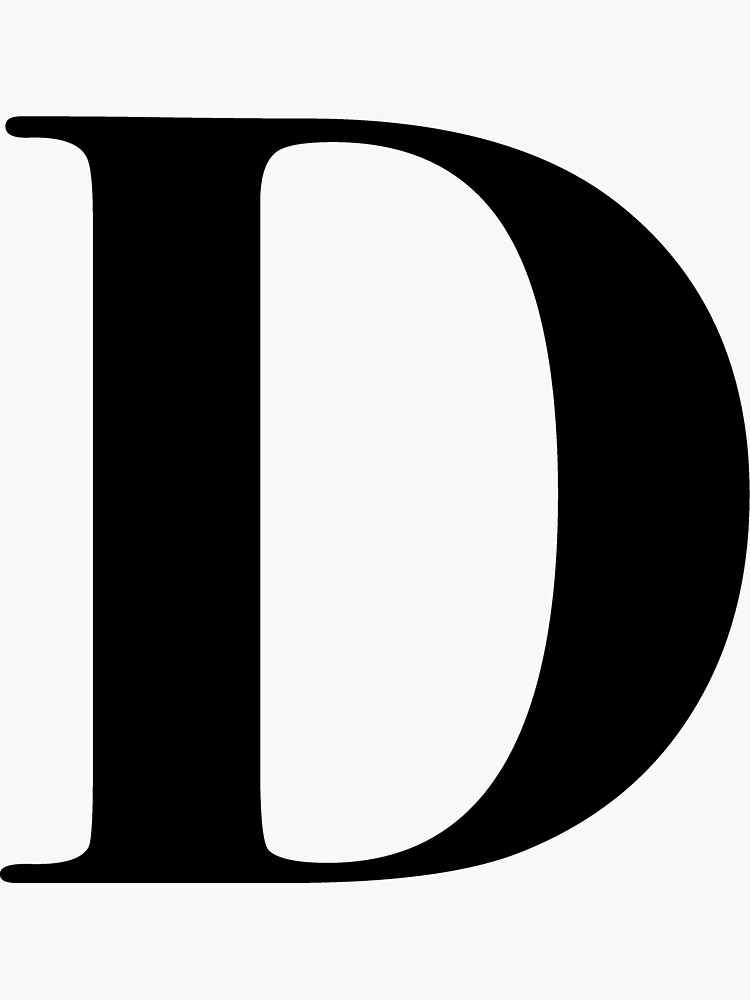 "Letter D name Initial" Sticker for Sale by kryder15 | Redbubble