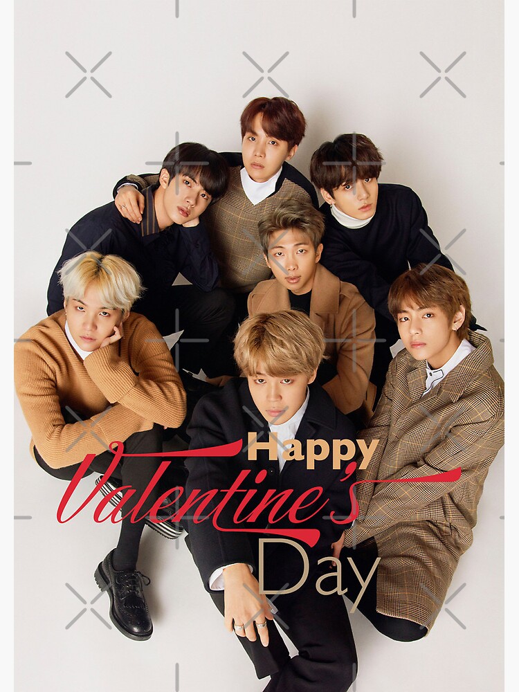 Greeting card Valentine s Day BTS OT7 Greeting Card for Sale by DutchNoonajoon Redbubble