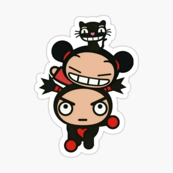 "Pucca Gift , Cute Pucca and Garu" Sticker by Anaen | Redbubble