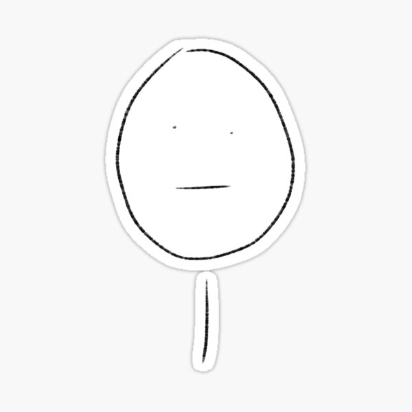 "Blank face sketch" Sticker by GirlFromTheStar | Redbubble