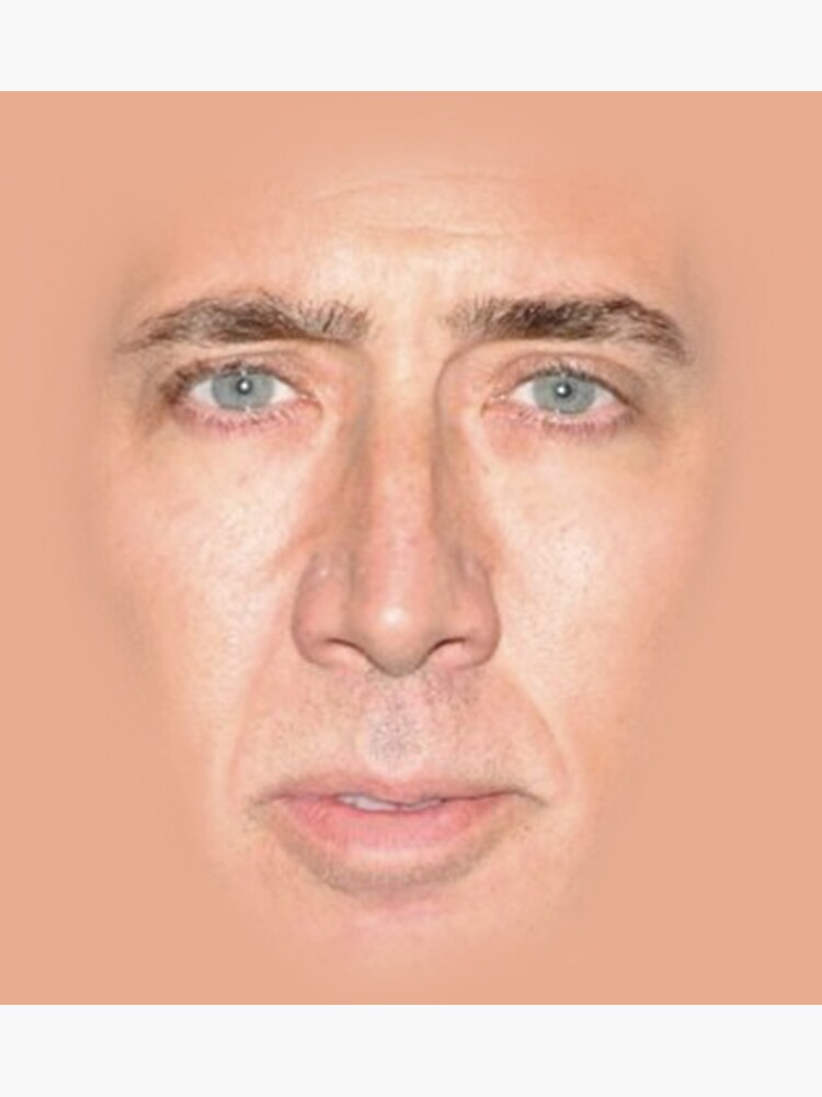 "Nicholas Cage Face Pattern" Canvas Print for Sale by MaximumLobsters ...