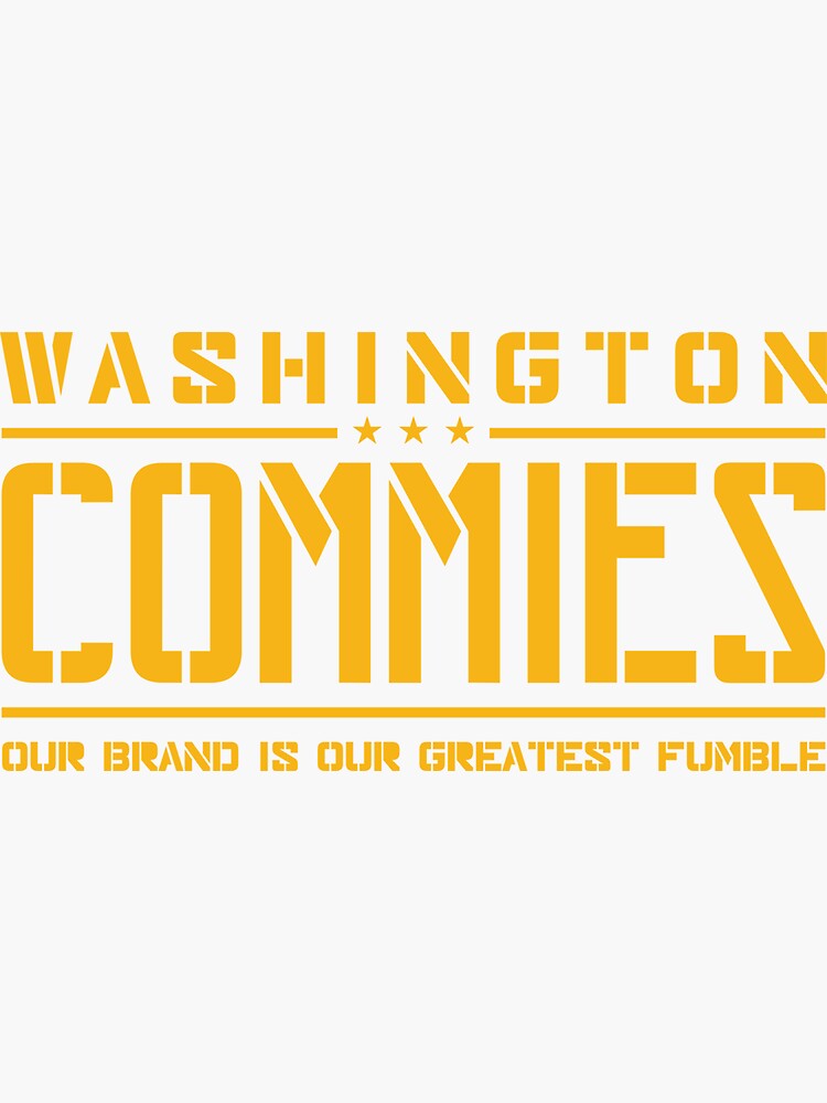 "Washington Commies" Sticker for Sale by bitterstoat | Redbubble