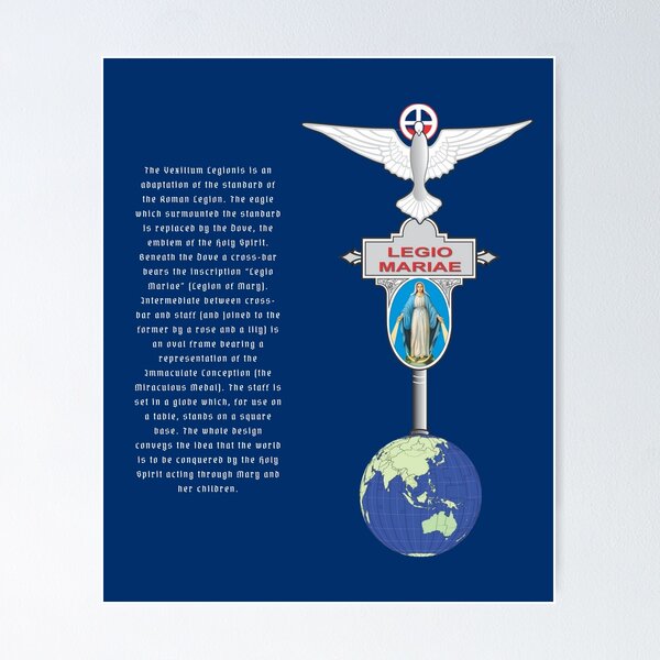 Legio Maria Logo Legion Of Mary Legio Mariae Vexillum Legionis Logo