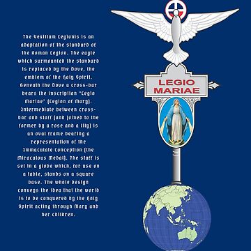 " Legion of Mary, Legio Mariae, Marijina Legija" Pin for Sale by ADMG | Redbubble