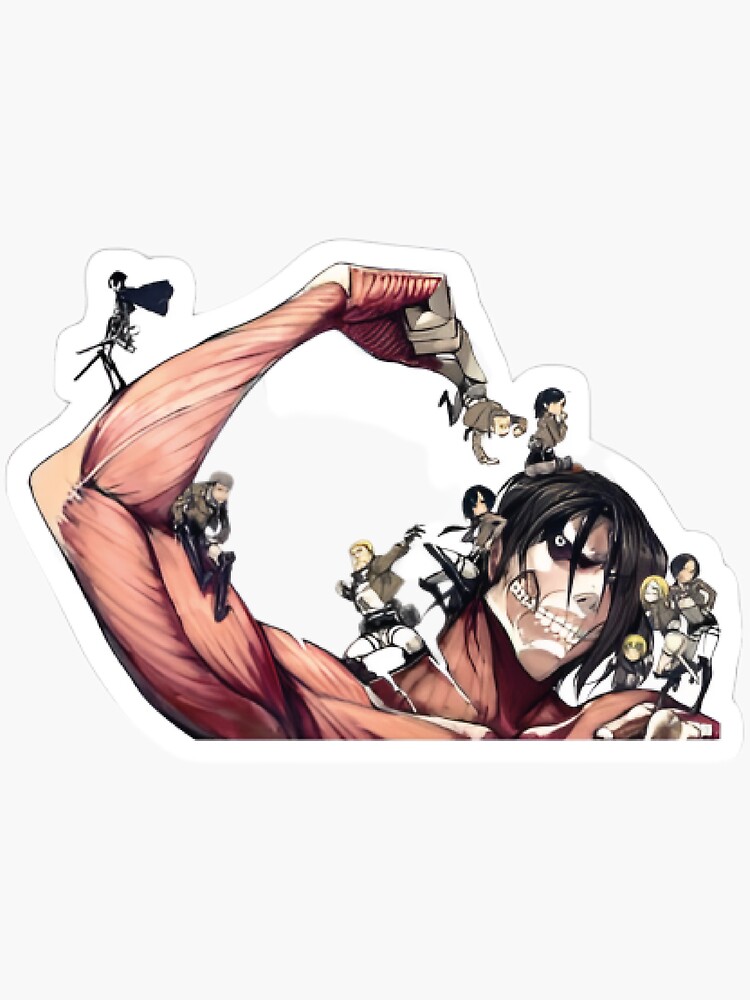" Eren Yager Sticker" Sticker by carlashop | Redbubble