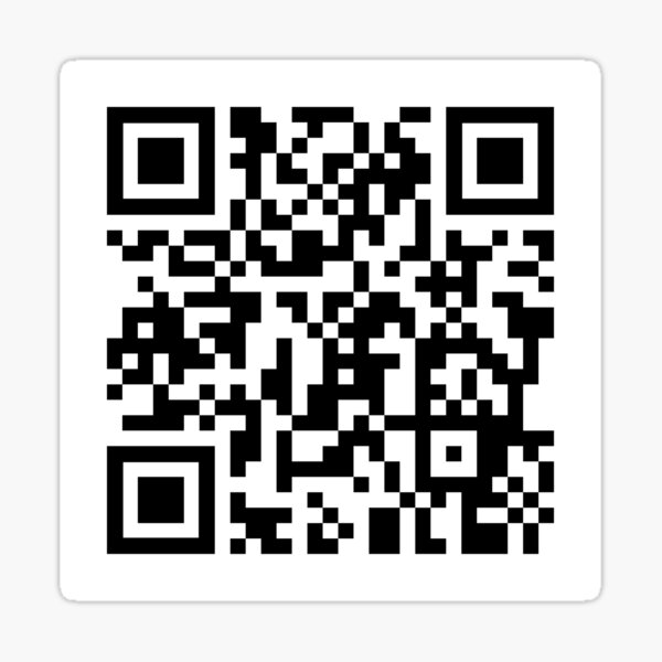 "Fire Water Burn- Bloodhound Gang QR Code" Sticker for Sale by ...