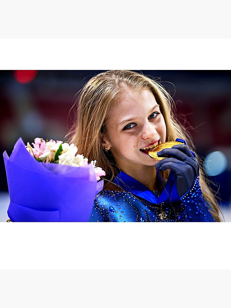 "Alexandra Trusova - Figure Skater Medalist" Poster by VintagePeople ...