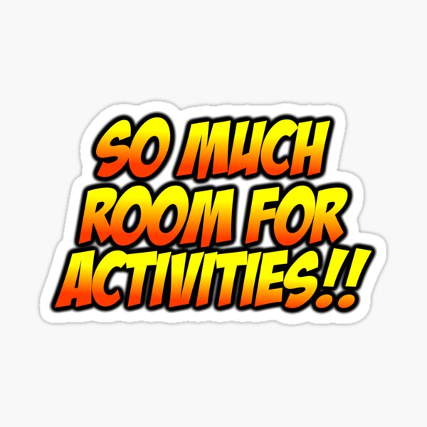 "So Much Room!" Sticker for Sale by MistressMiaRey | Redbubble