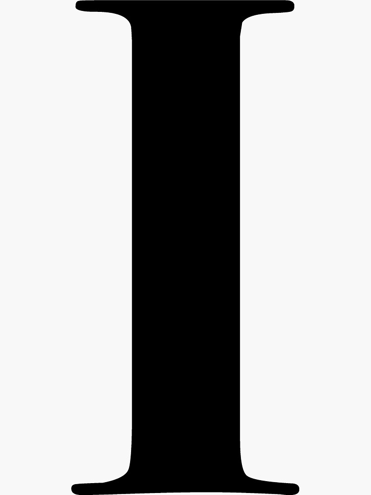 "Letter I: monogram initial" Sticker for Sale by kryder15 | Redbubble